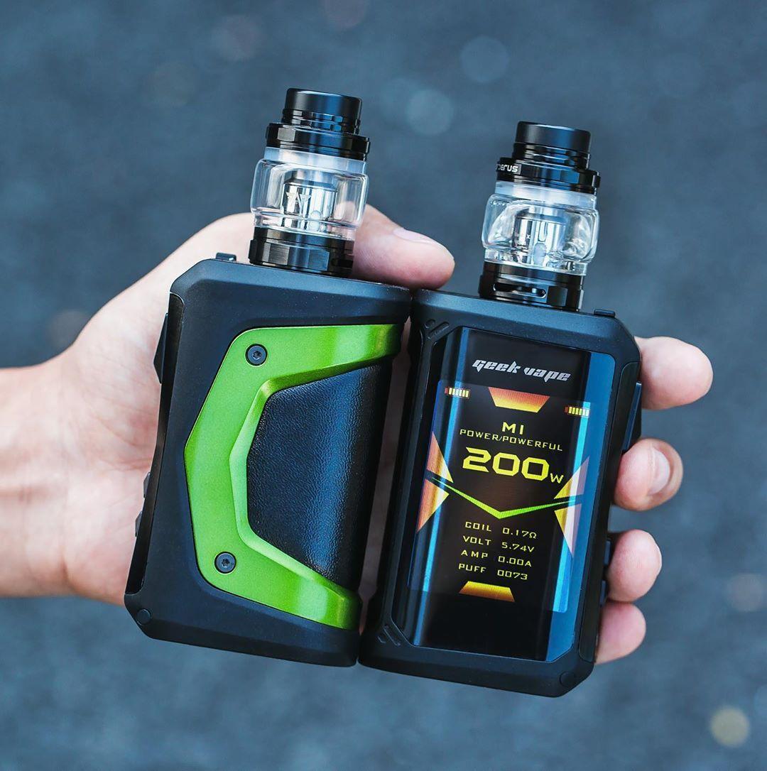 Geek Vape Aegis X Zeus Green & Black color 200W - Vape Vibes