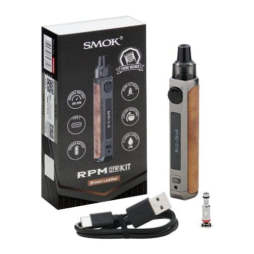 Smok RPM 25 Kit Brown Leather - Vape Vibes