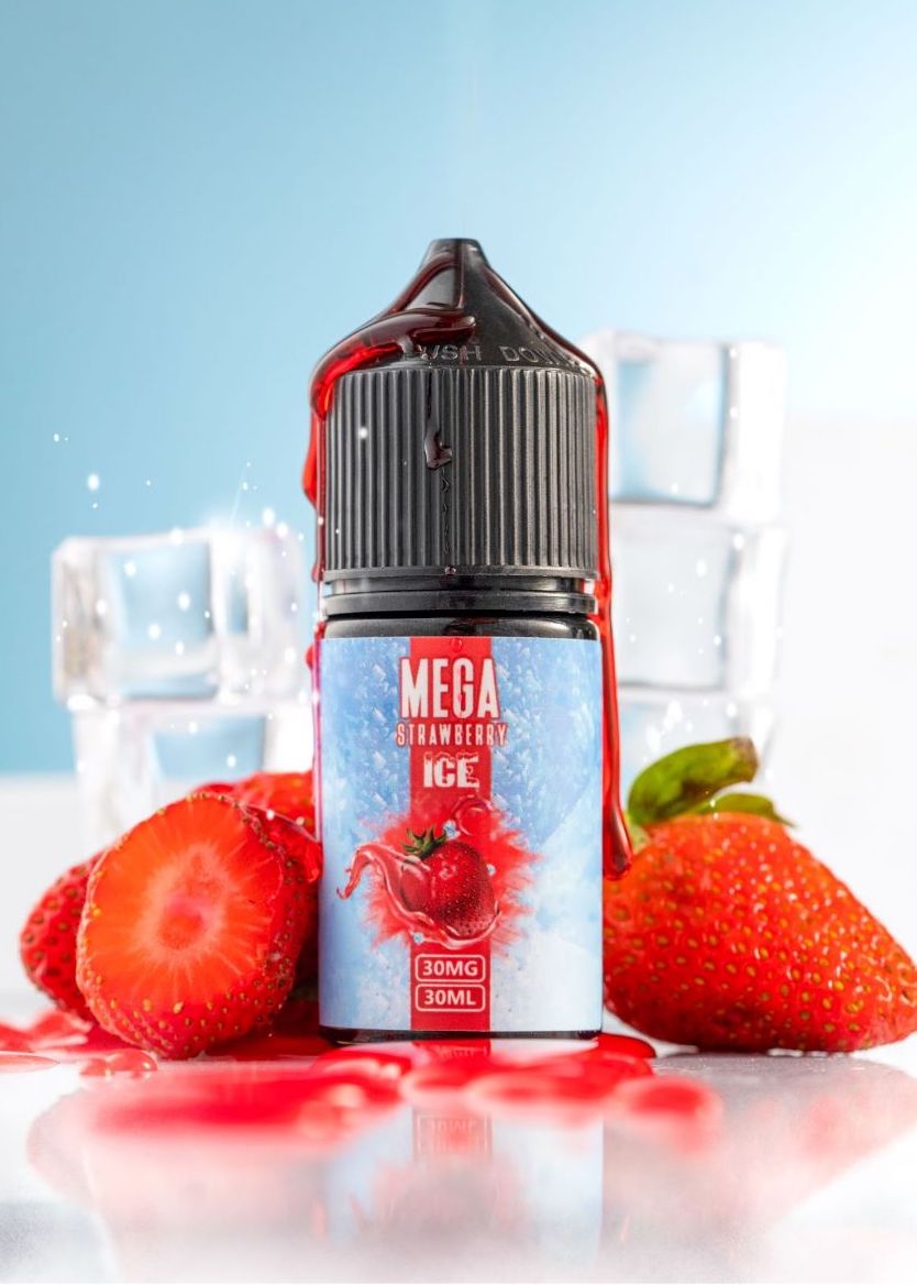 Mega Strawberry Ice 30Mg 30ml - Vape Vibes