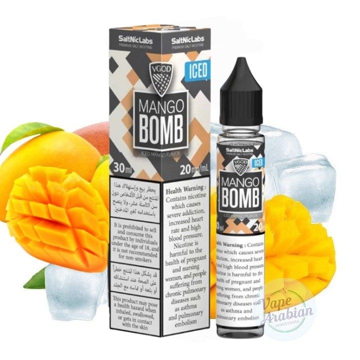 VGOD SaltNic iced Mango Bomb 20MG 30ML - Vape Vibes