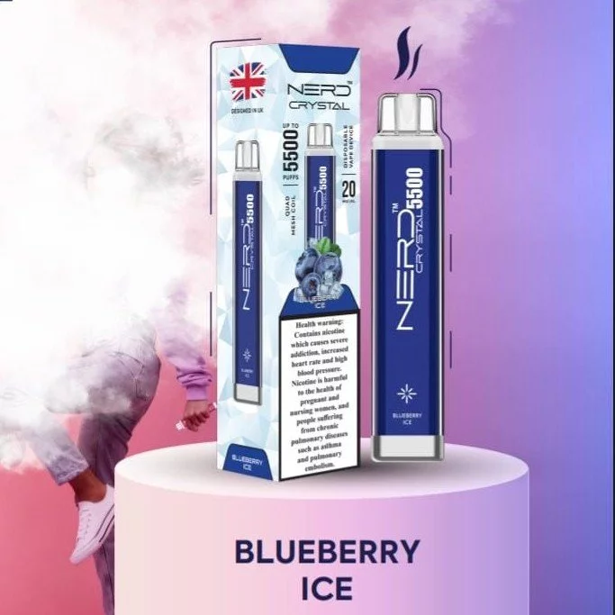 Best Vaping with NERD Disposable Crystal Blueberry Ice