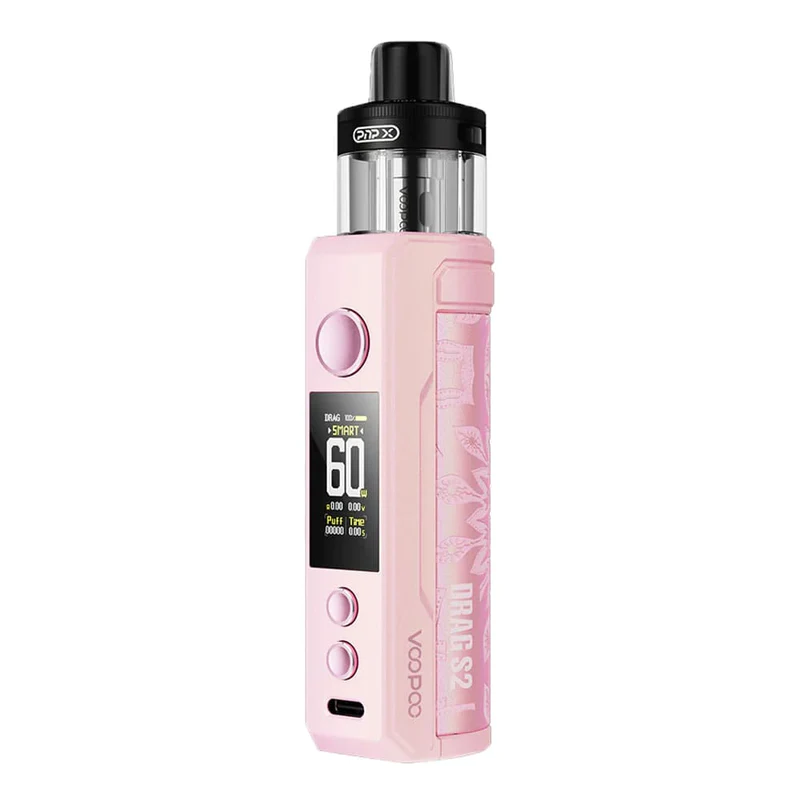 Voopoo Drag S2 Kit Glow Pink - Vape Vibes
