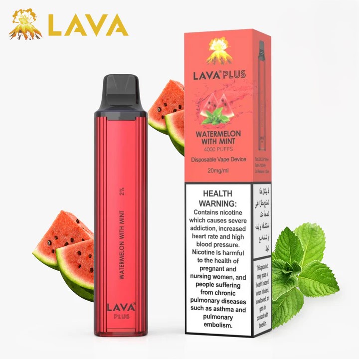 Lava Plus 4000puffs 20mg Watermelon with Mint - Vape Vibes