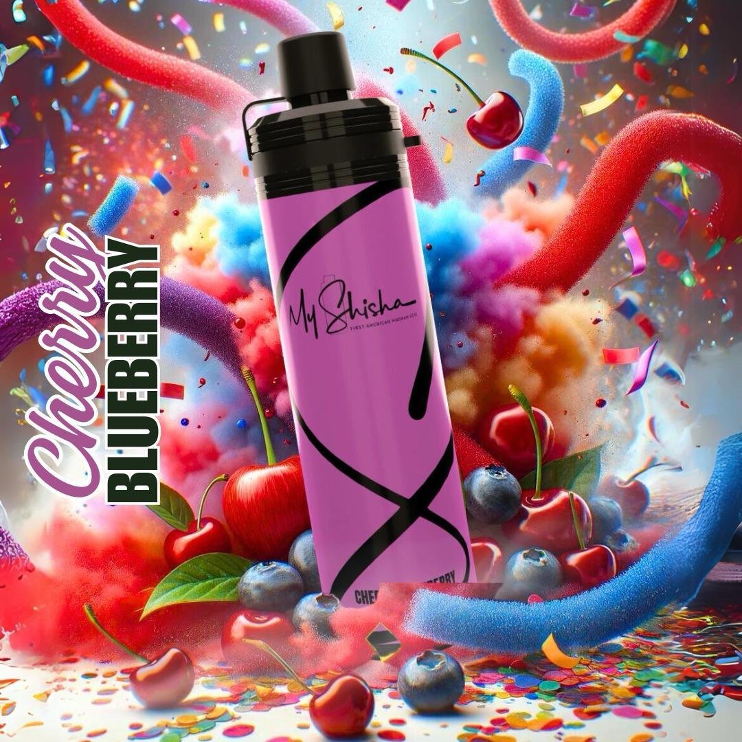 My Shisha Cherry Blueberry 3mg 10000 Puffs - Vape Vibes