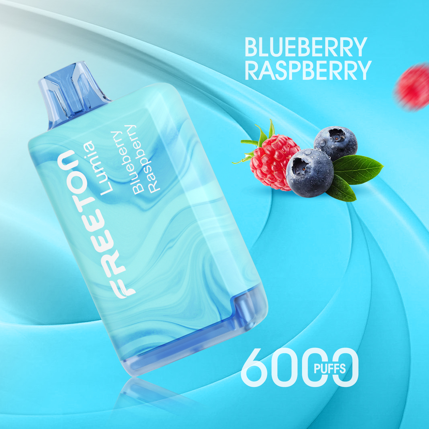 FREETON LUMIA Blueberry Raspberry 6000 Puffs 50mg - Vape Vibes