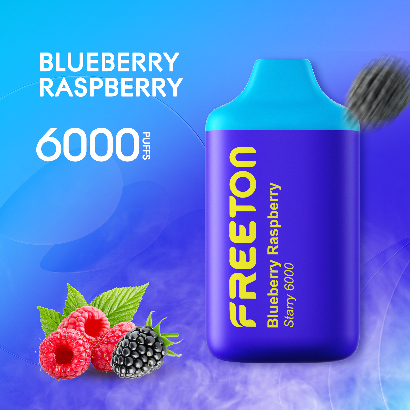 FREETON STARRY Blueberry Raspberry 6000 Puffs 50mg - Vape Vibes