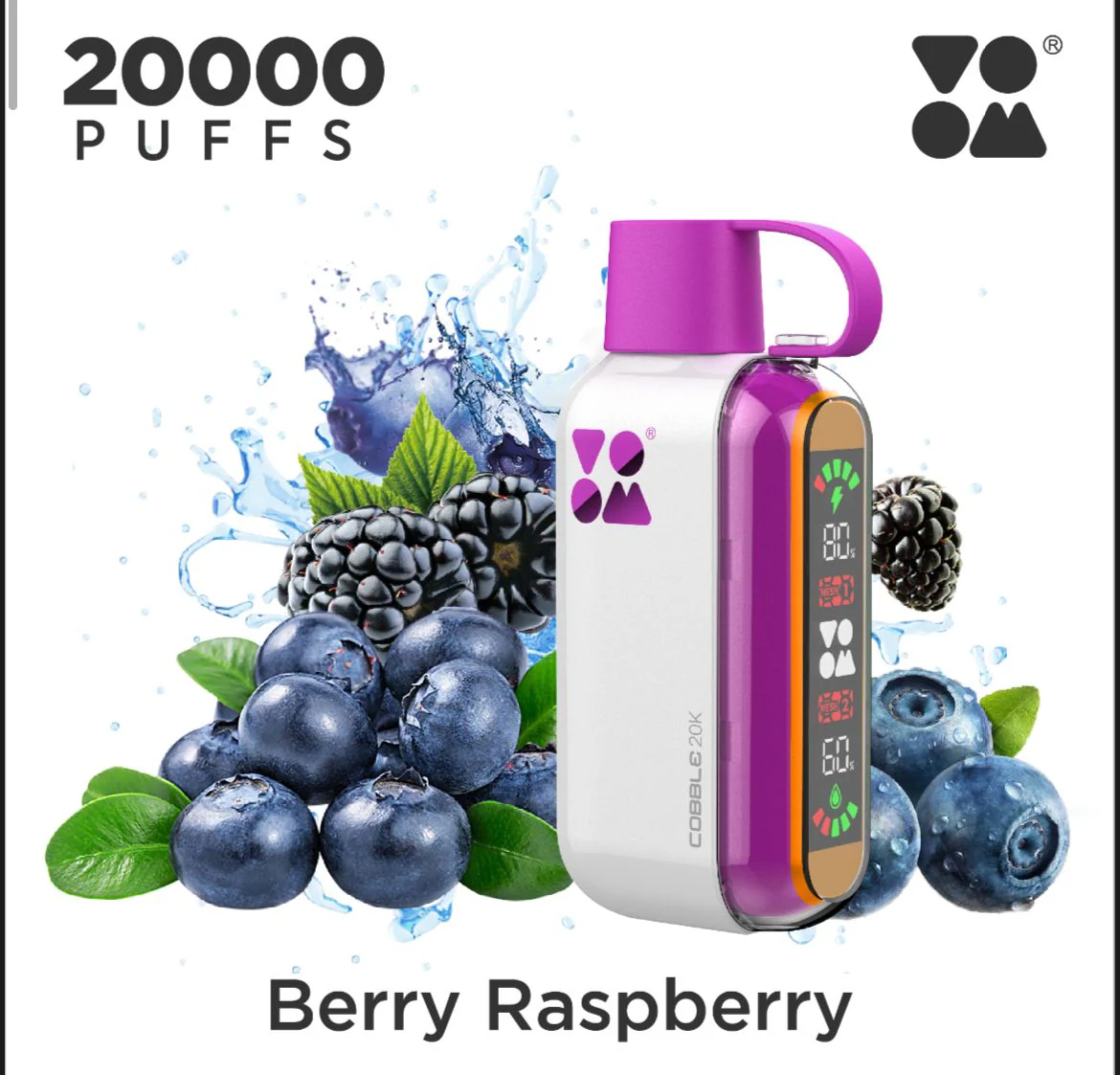 VOOM Cobble 20000 Puffs Sour Blue Raspberry 5% - Vape Vibes