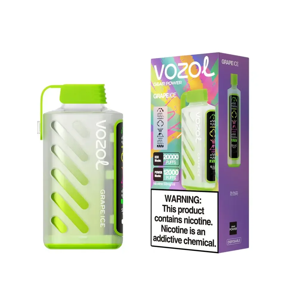 VOZOL Gear Power Grape ice 20000 Puffs 50mg - Vape Vibes