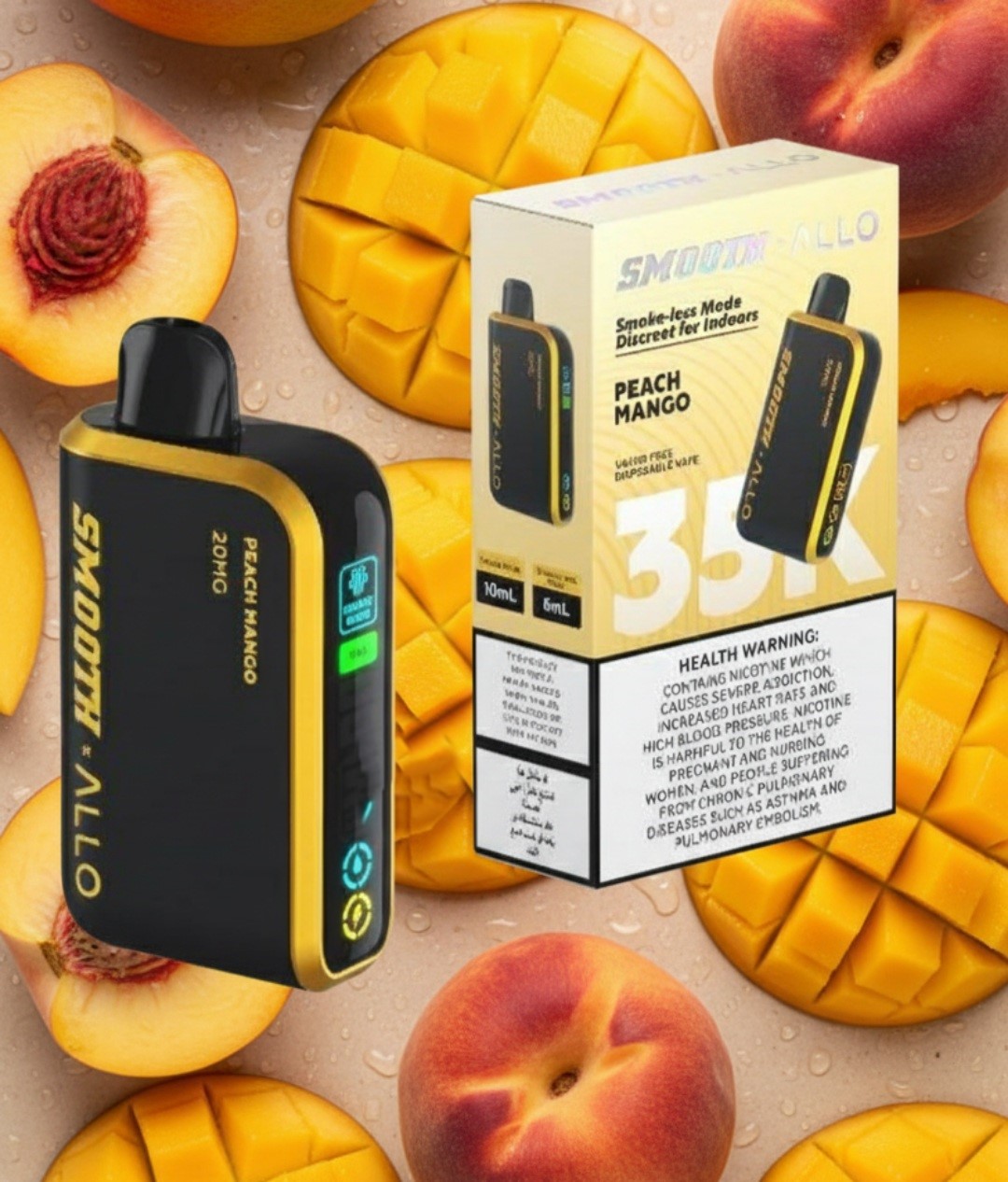 Smooth Allo 35000 puffs 20mg Peach Mango - Vape Vibes